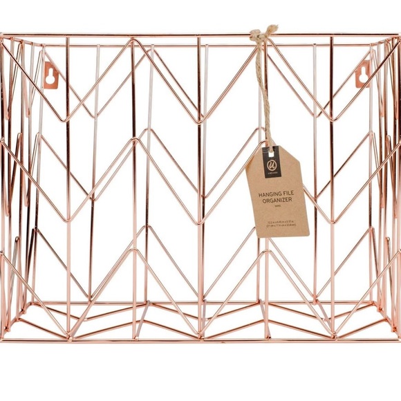 Office | Metal File Folder Desk Organizer Rose Gold | Poshmark